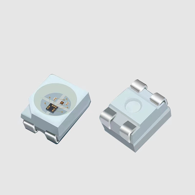 高亮sk6812/ws2812内置IC芯片3528幻彩RGB灯珠单点单控四pin脚5v联合恒一