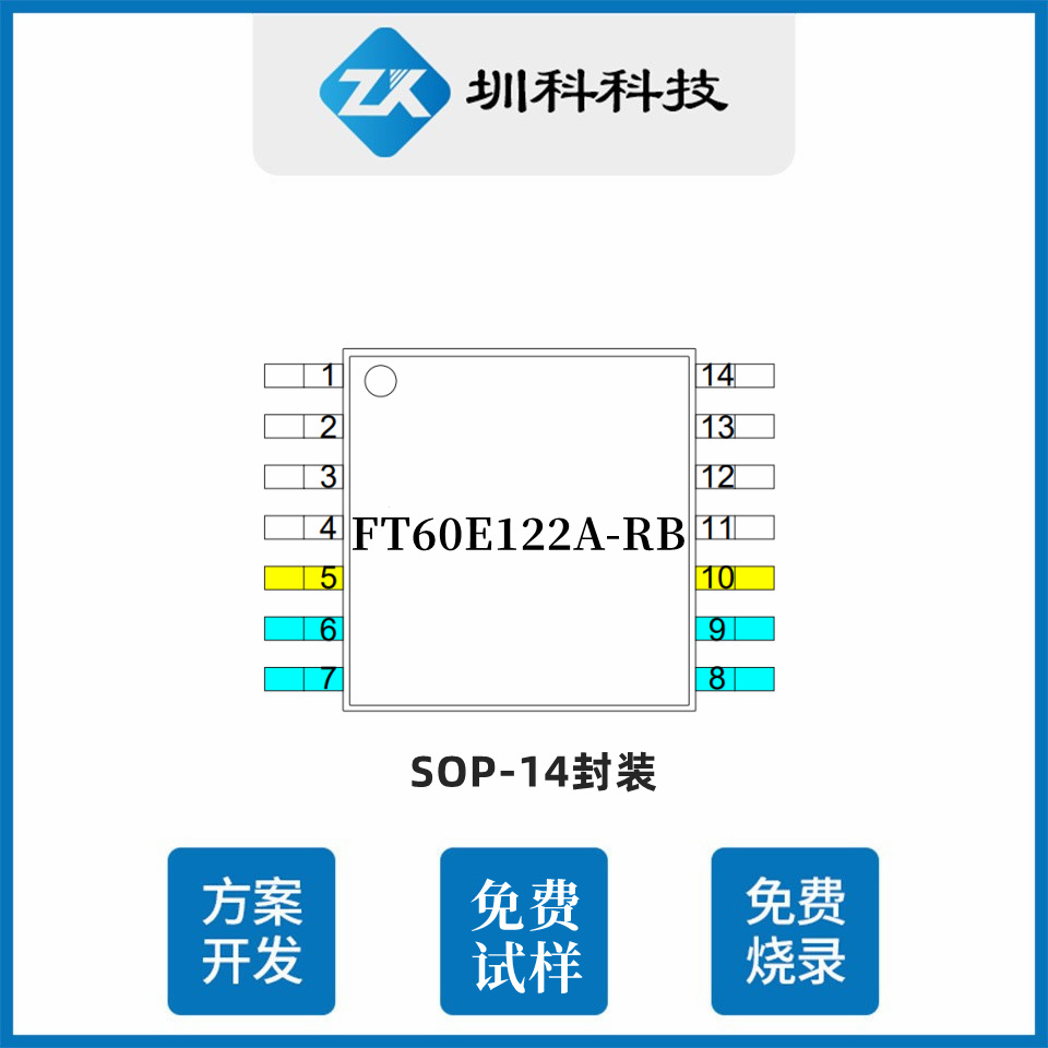 FT60E211-RB SOP8封装 全新原装辉芒微 PWM FT60F211-RB升级版