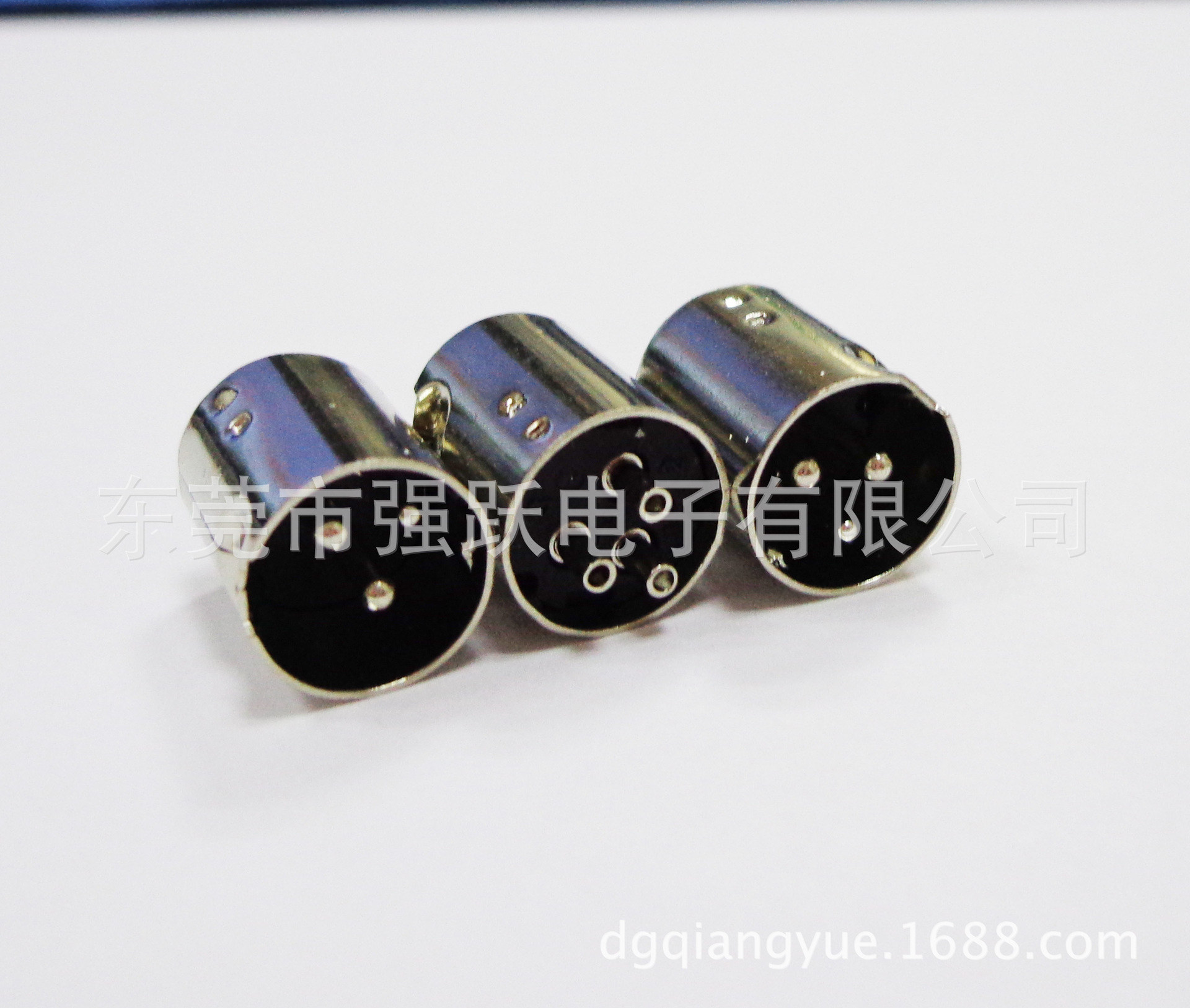 MINIDIN3PIN两粗一细标签机插头连接器插头中3P公头插座