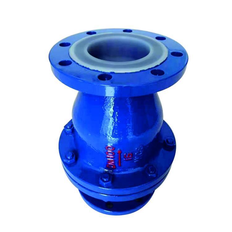 止回阀 H44J-10 旋启式衬胶法兰止回阀 DN150 化工防腐单向逆止阀