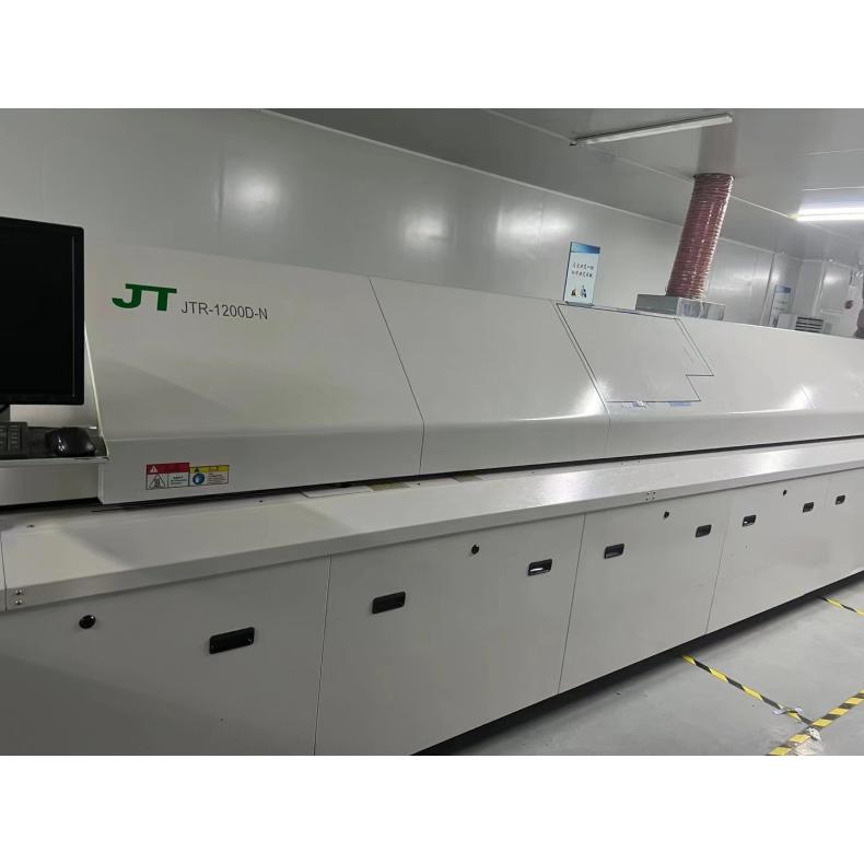 JT劲拓JTR-1200D-N 十二温区氮气无铅热风回流焊 租赁贸易 产品关键词:劲拓12温区回流焊;劲拓氮气回流焊