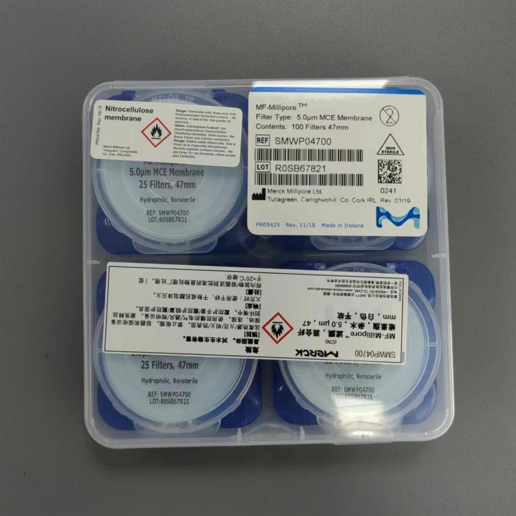 密理博SMWP02500混合纤维素酯滤膜 MF-Millipore 膜过滤装置5 µm
