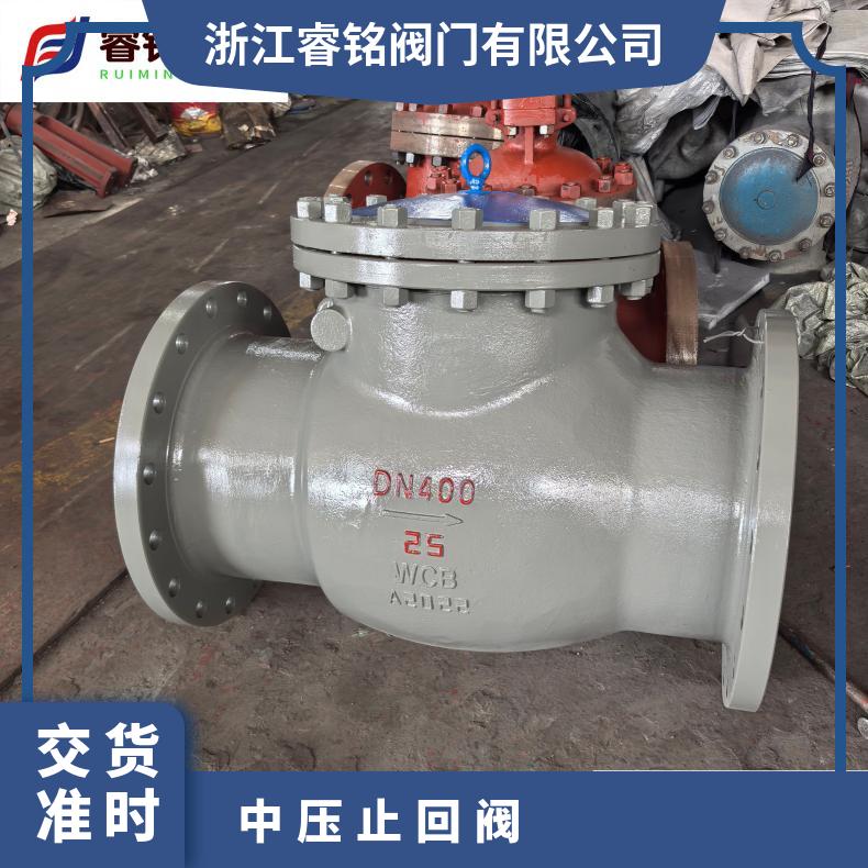 铸钢中压止回阀H44H-40C-DN250法兰逆止阀旋启式单向阀睿铭阀门 - 百度爱采购